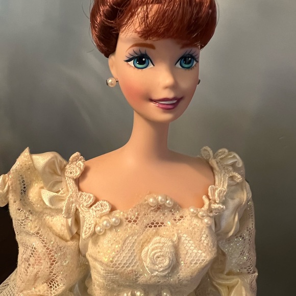 Toys | 1996 Romantic Rose Porcelain Barbie | Poshmark